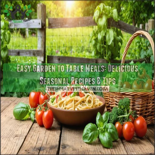 Easy Garden to Table Meals: Delicious Seasonal Recipes & Tips