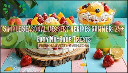 Simple Seasonal Dessert Recipes Summer: 25+ Easy No-Bake Treats