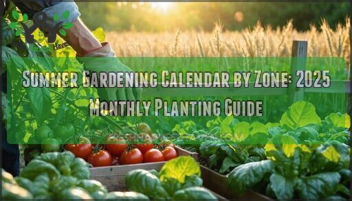 Summer Gardening Calendar by Zone: 2025 Monthly Planting Guide