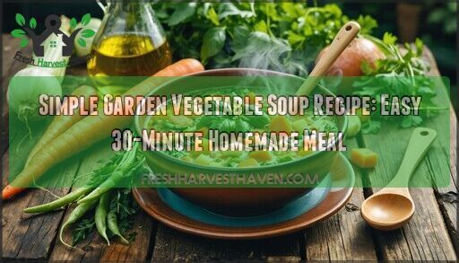 Simple Garden Vegetable Soup Recipe: Easy 30-Minute Homemade Meal