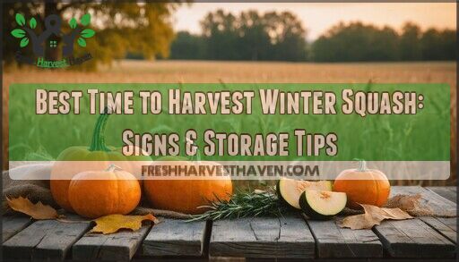 Best Time to Harvest Winter Squash: Signs & Storage Tips