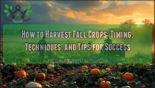 How to Harvest Fall Crops: Timing, Techniques, and Tips for Success