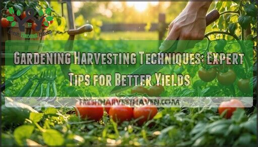 Gardening Harvesting Techniques: Expert Tips for Better Yields