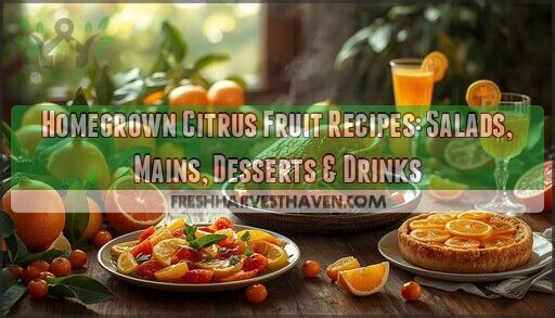 Homegrown Citrus Fruit Recipes: Salads, Mains, Desserts & Drinks
