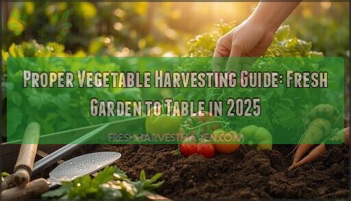 Proper Vegetable Harvesting Guide: Fresh Garden to Table in 2025
