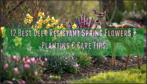 12 Best Deer Resistant Spring Flowers + Planting & Care Tips