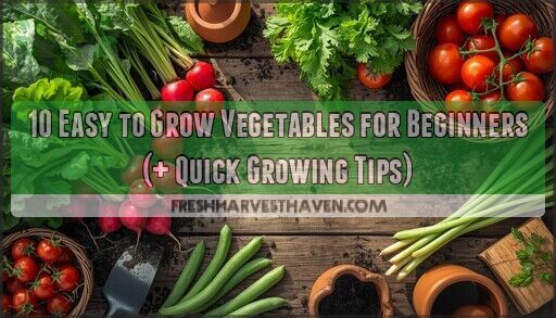 10 Easy to Grow Vegetables for Beginners (+ Quick Growing Tips)