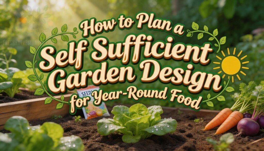 How to Plan a Self Sufficient Garden Design for Year-Round Food