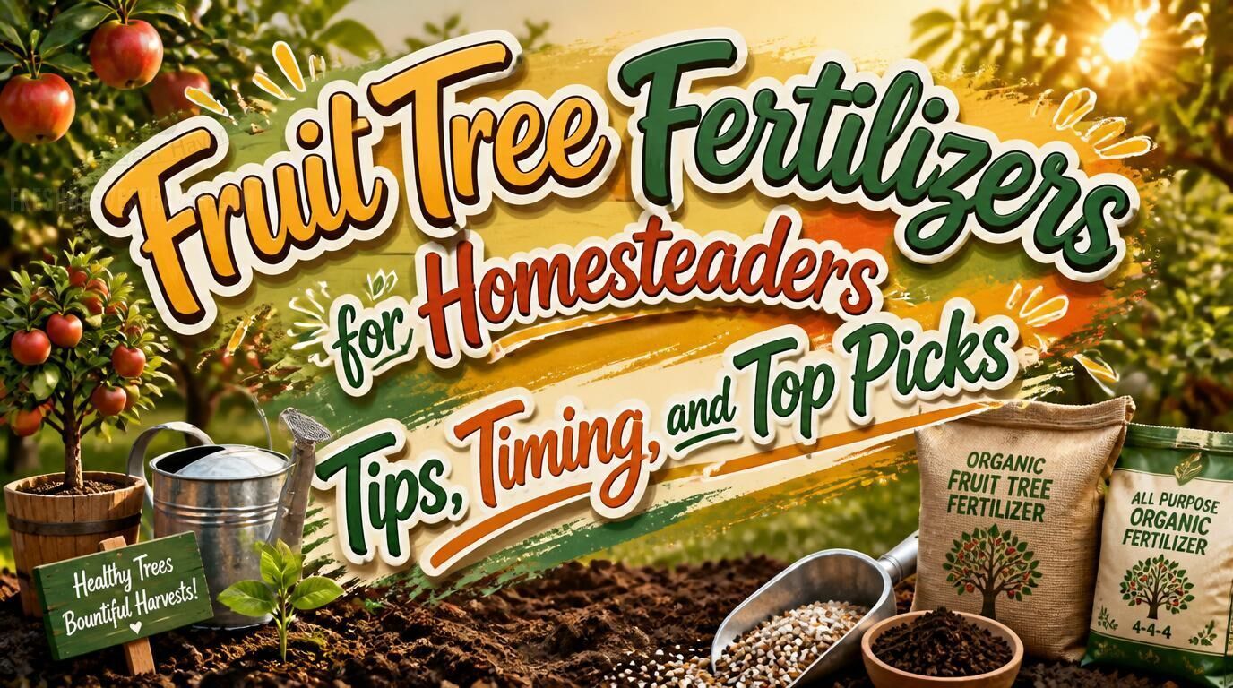 Fruit Tree Fertilizers for Homesteaders: Tips, Timing, and Top Picks