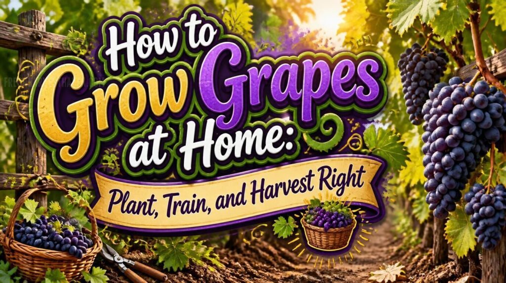 How to Grow Grapes at Home: Plant, Train, and Harvest Right